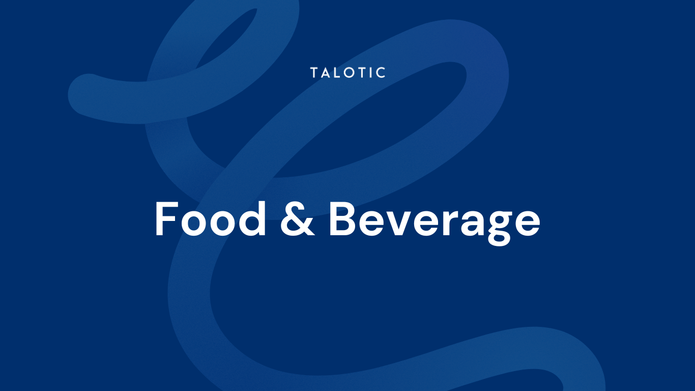 Food & Beverage Solutions | Optimize Operations with Talotic Inc.
